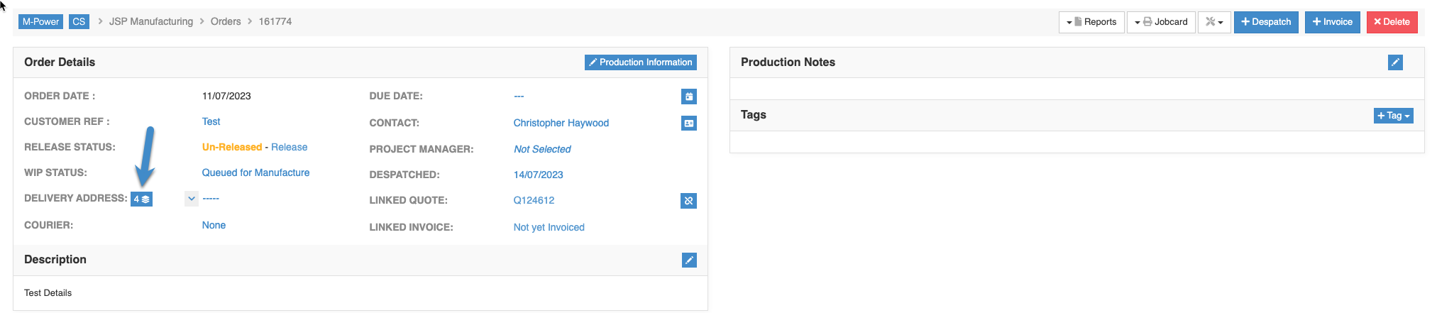 Managing Multiple Shipping Locations – M-Power Software Help Centre